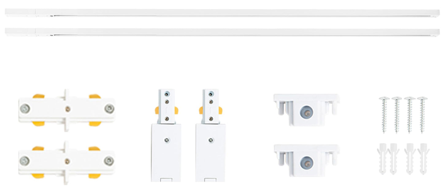 VANoopee H Track Lghting Rails 8FT H Type Track Light Rails White H Tr