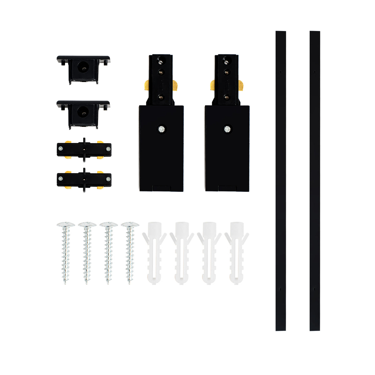 6.6FT H Track Lighting Rails Kit Black — VANoopee