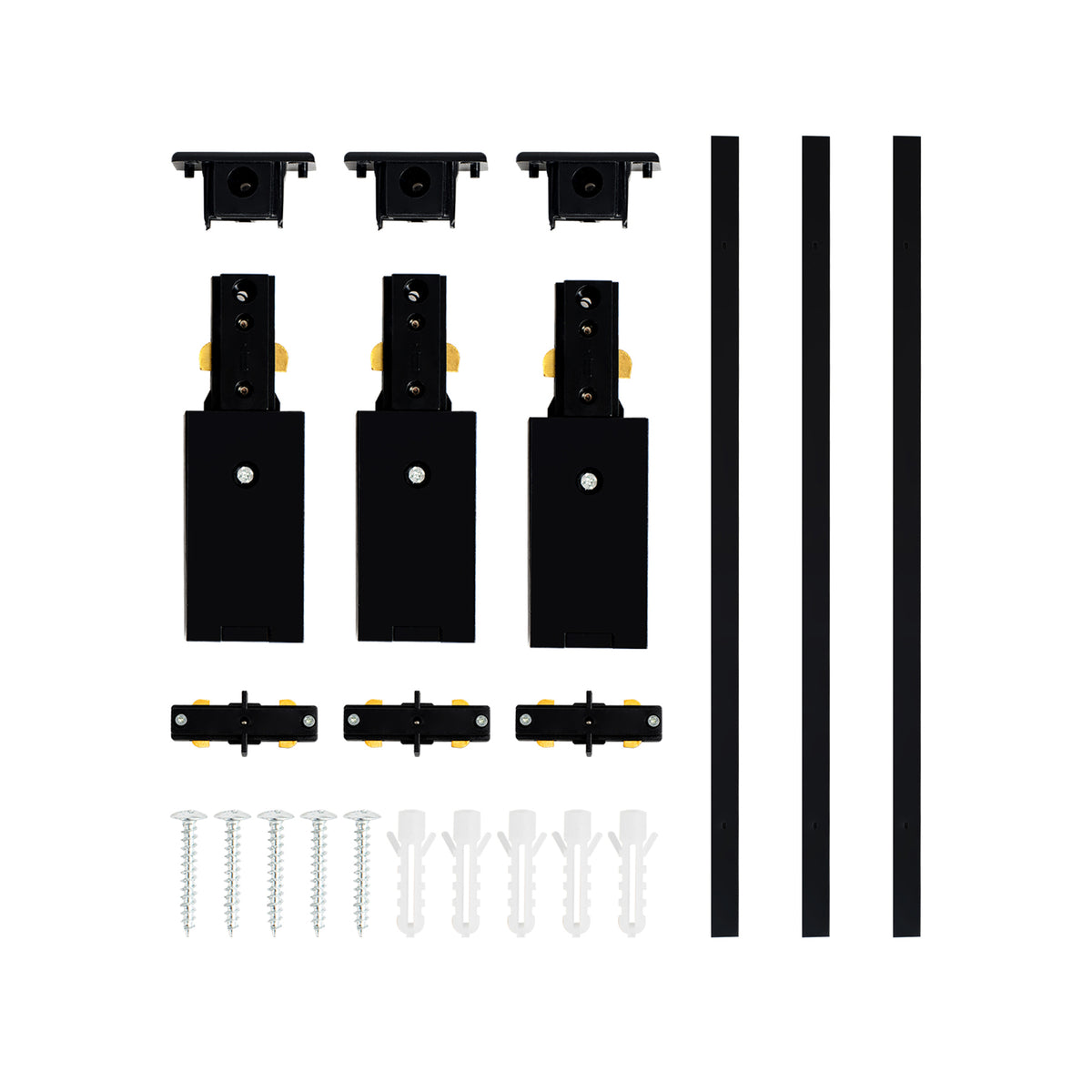 10FT H Track Lighting Rails Kit Black — VANoopee